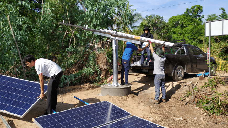 CSR : Donation solar water pumping system at Santi Wiranya Temple ...